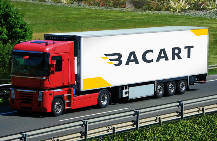BACART - logotyp dla firmy transportowej - tworzenie logo